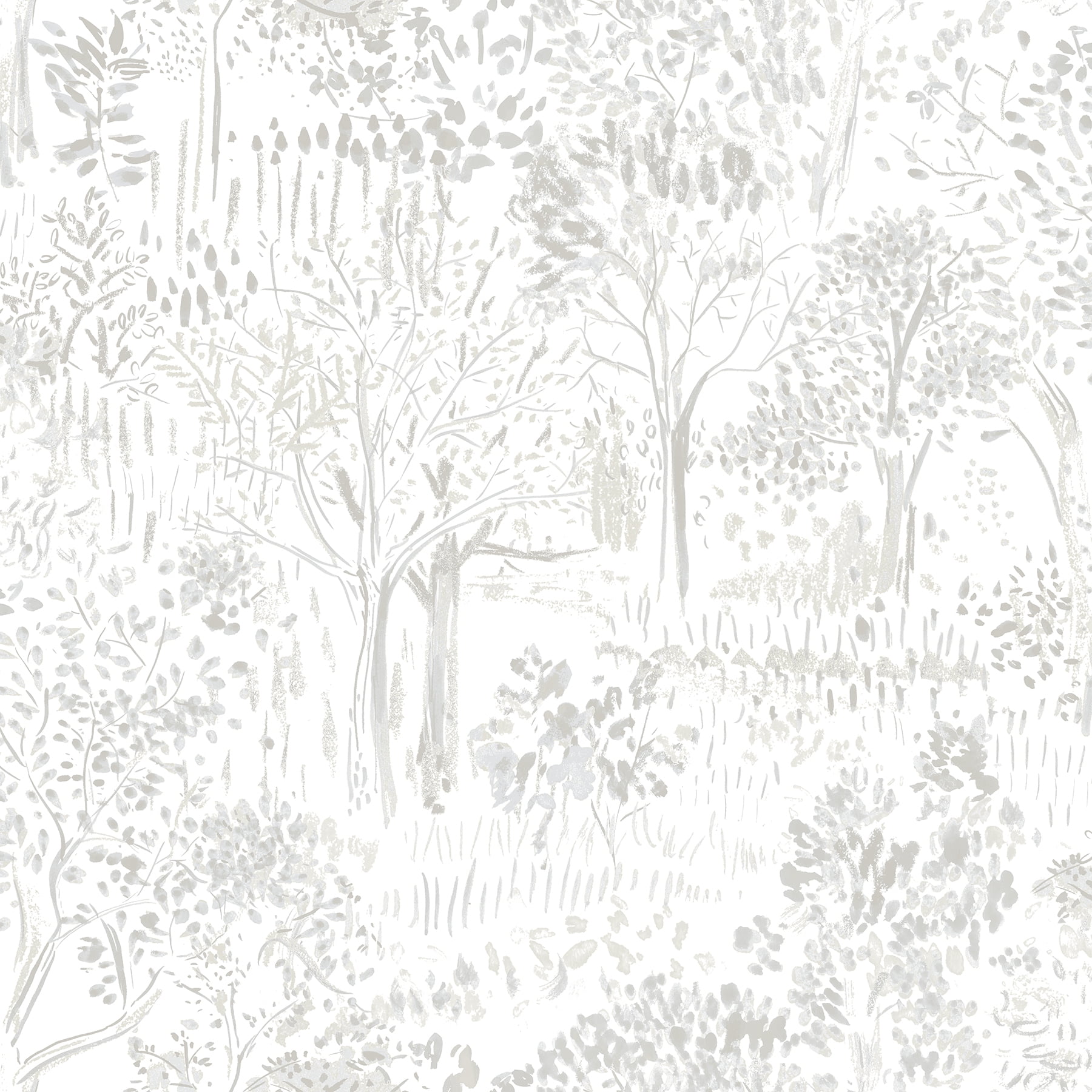 Chesapeake Walden Grey Forest Wallpaper - Walmart.com