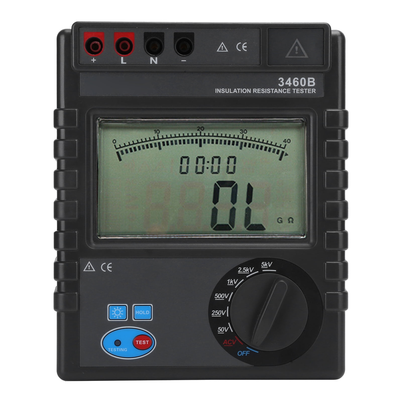 Digital Resistance Meter ETCR3460B 1 Milliohm ~400G Ohm Insulation ...