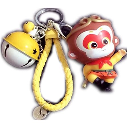 ICHUDAN Big mouth monkey Bag key chain Female package pendant Bells and ...