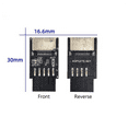 5X Motherboard USB2.0 9Pin to TYPE-C A-KEY Front Connector Converter ...