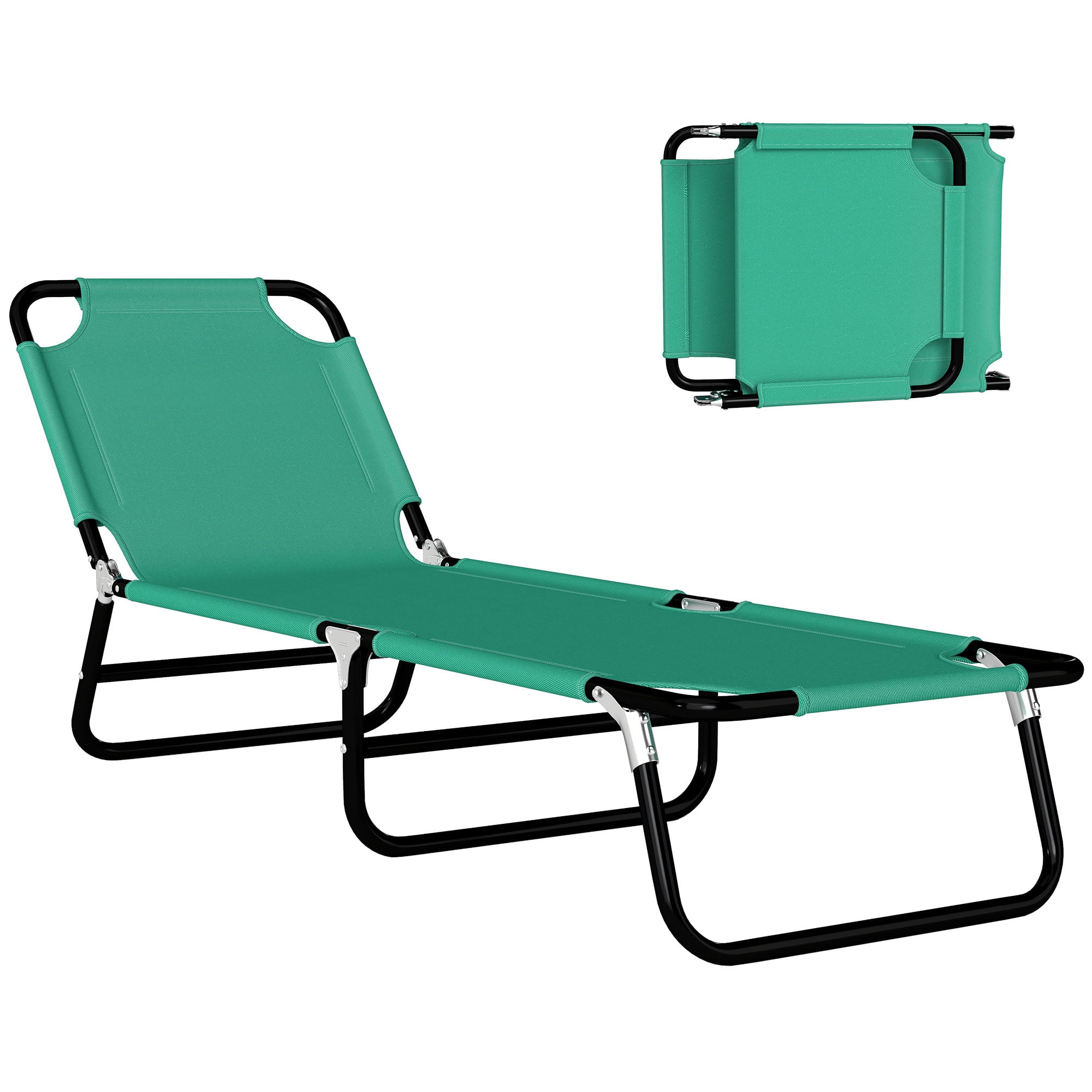 Click here for Outsunny Folding Lounge Chair  Tanning Chair W/ Ad... prices