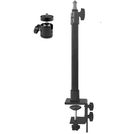 Desk Camera Mount Stand,12.9-22 inch Desktop C-clamp Light Stand with ...