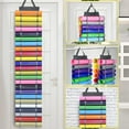 MAILINI Vinyl Roll Holder 48 Compartments Over The Door Craft Organizer ...
