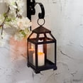 12 Inch High Clear Glass and Iron Classic Style Lantern Ideal Gift for ...