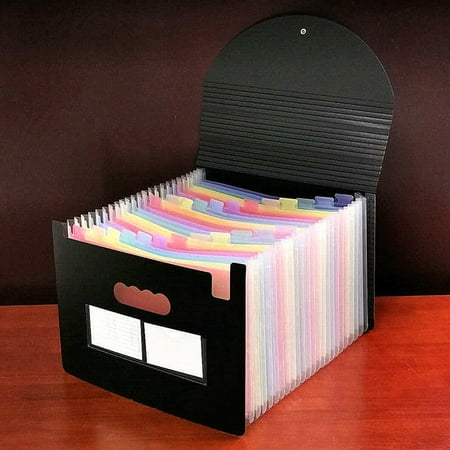 Hongchun Folder Folder with 24 Compartments in A4 Size, Accordion ...