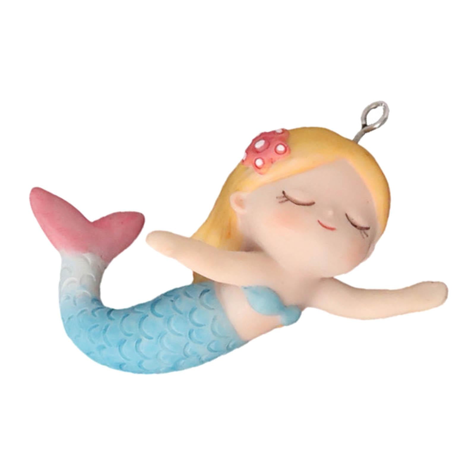 Cartoon Aquarium Mermaid Ornament Miniatures Figures DIY Fish Tank ...