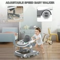 Baby Walker, Portable & Convertible with Adjustable Height, Foldable ...