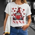 Cute Gnome Nana Valentines Day Women Family Matching TShirt - Walmart.com