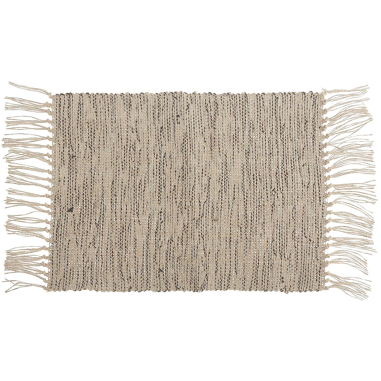 Click here for Ih Casadécor Rectangular Handloom Placemat Black N... prices