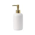 High‑End Vertical Ridged Glass Liquid Soap Bottles, Elegant Refillable ...