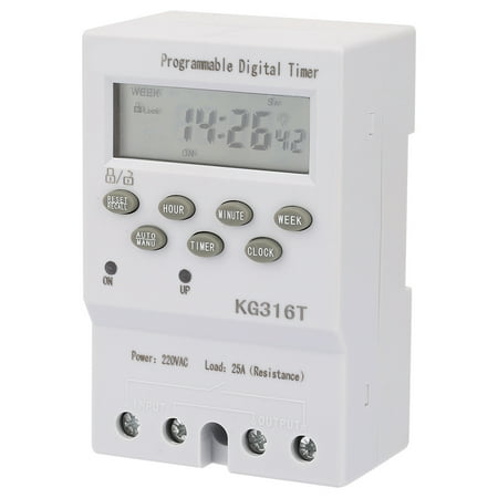 Digital Time Switches, LCD Display Programmable Time Switch, For Electrical Appliances Household ...