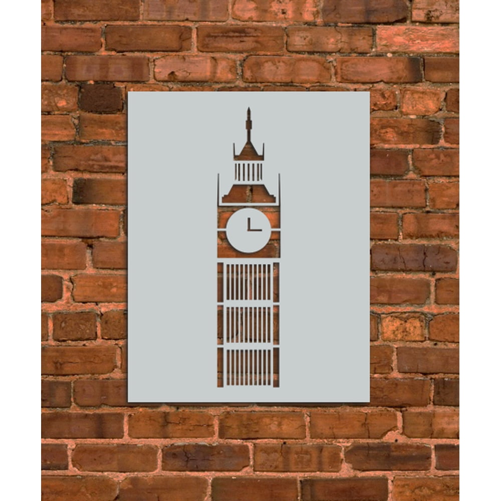 Big Ben Tower Stencil - Walmart.com - Walmart.com