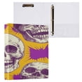 2Pack 3 Ring Binder 1.5 inch Round Rings with Interior Pockets Binders ...