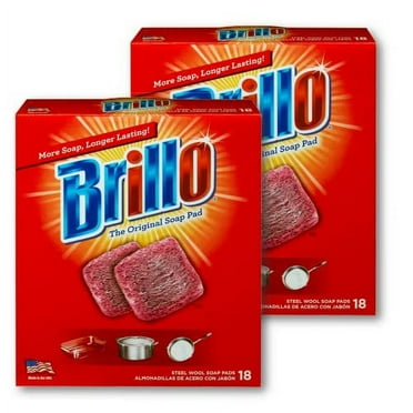 Brillo Steel Wool Soap Pad 10/Box W240000CT - Walmart.com
