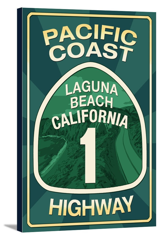 Highway 1, California - Laguna Beach - Pacific Coast Highway Sign ...