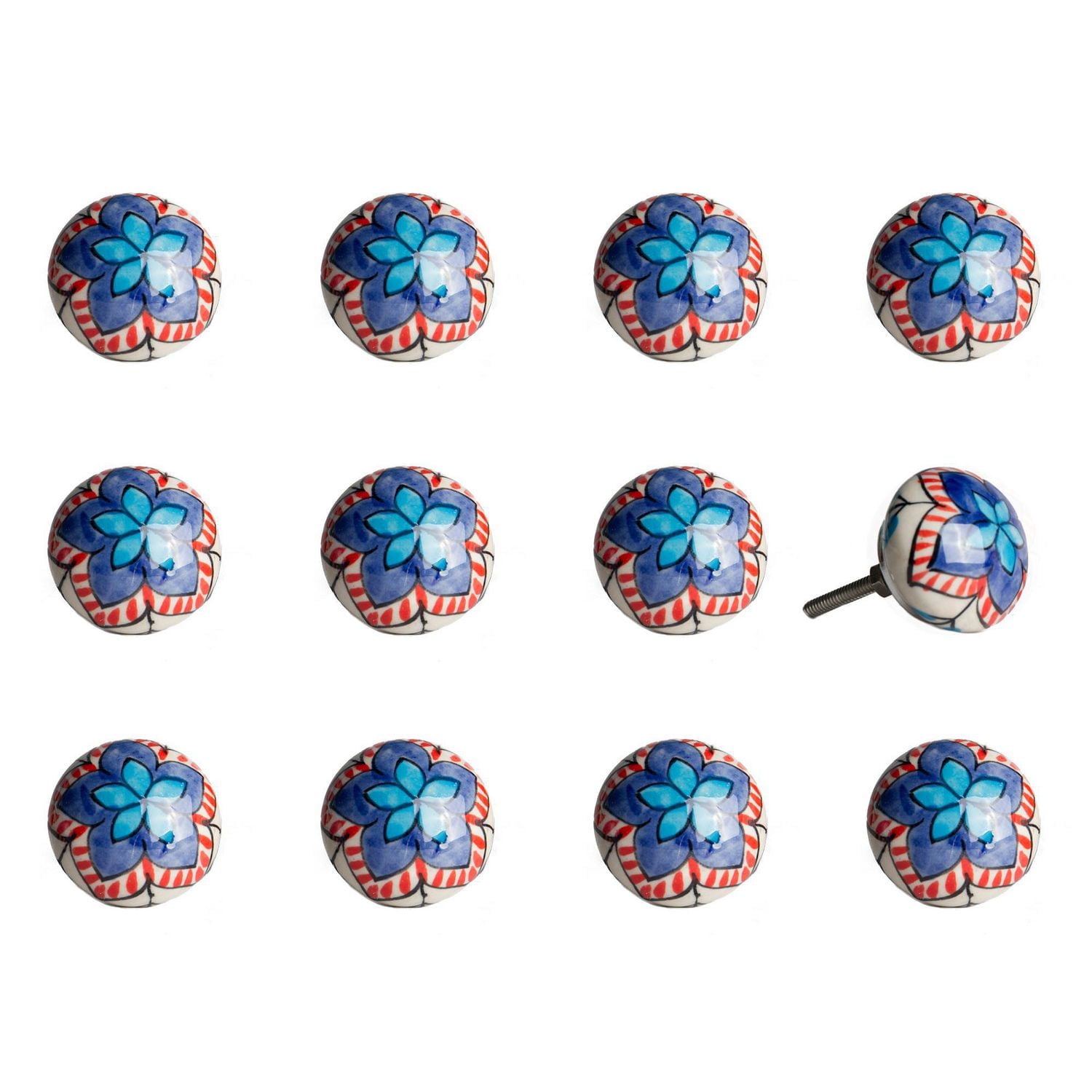 KNOB-IT VINTAGE HANDPAINTED CERAMIC KNOBS (12-Pack) K3511 - Walmart.ca