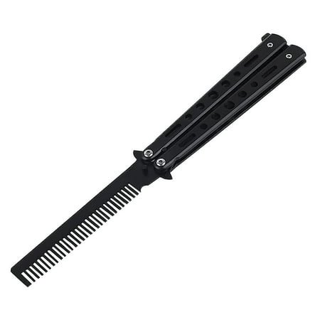 Practice Comb Butterfly Knife Comb Trainer For Beginners Black ...