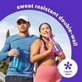 bubba Flo Duo Refresh Double-Walled Water Bottle in Purple, 24 fl oz ...