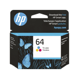 HP 64 Tri-color Original Ink Cartridge, High Quality Prints, ~165 pages ...