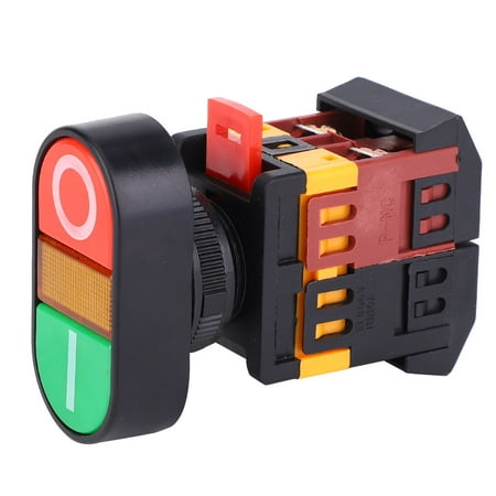 Button On Off, Push Button Switch Open Close APBB-22/25N With LED For ...