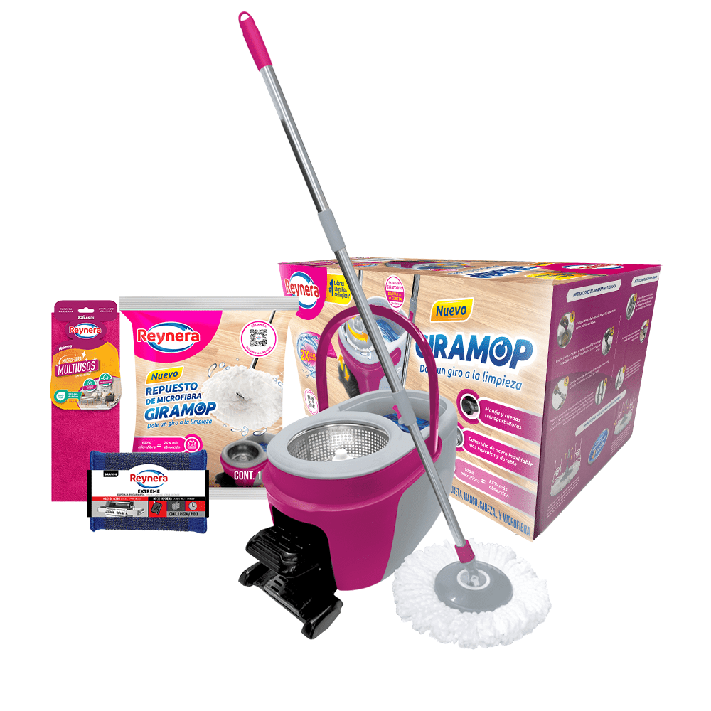 Combo Gira Mop, Repuesto, Tela Microfibra Y Fibra Extreme Reynera | Walmart en línea