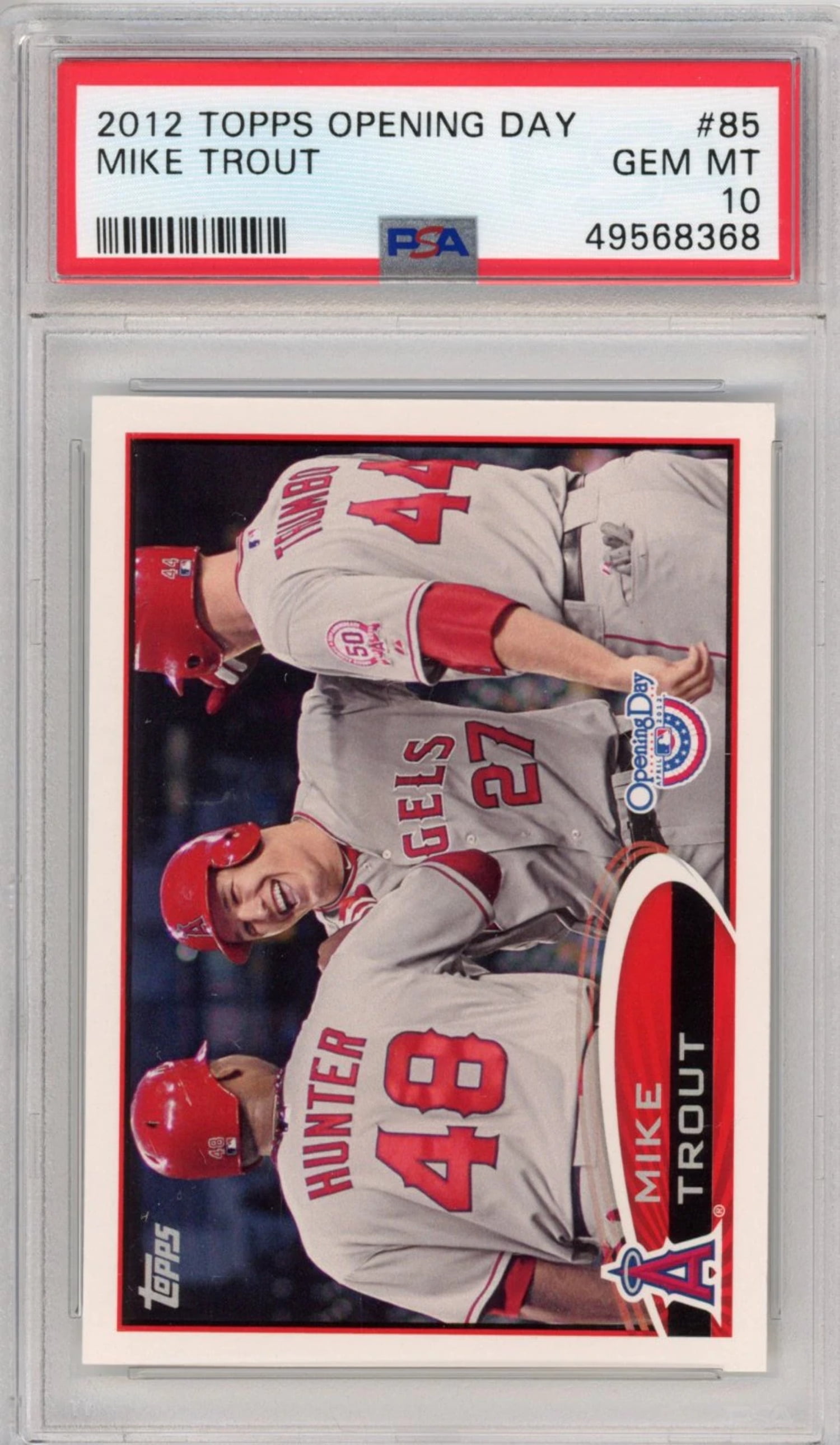 Graded 2012 Topps Opening Day Mike Trout #85 Rookie RC Baseball Card ...