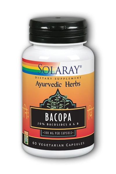 Solaray Bacopa Leaf Extract 100 mg - 60 Capsules - Walmart.com