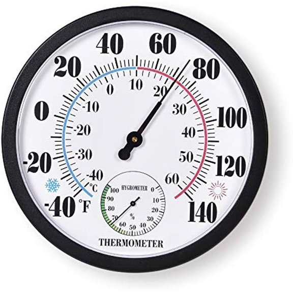 Big & Bold 15 x 3-Inch White Outdoor Tube Thermometer - Walmart.com