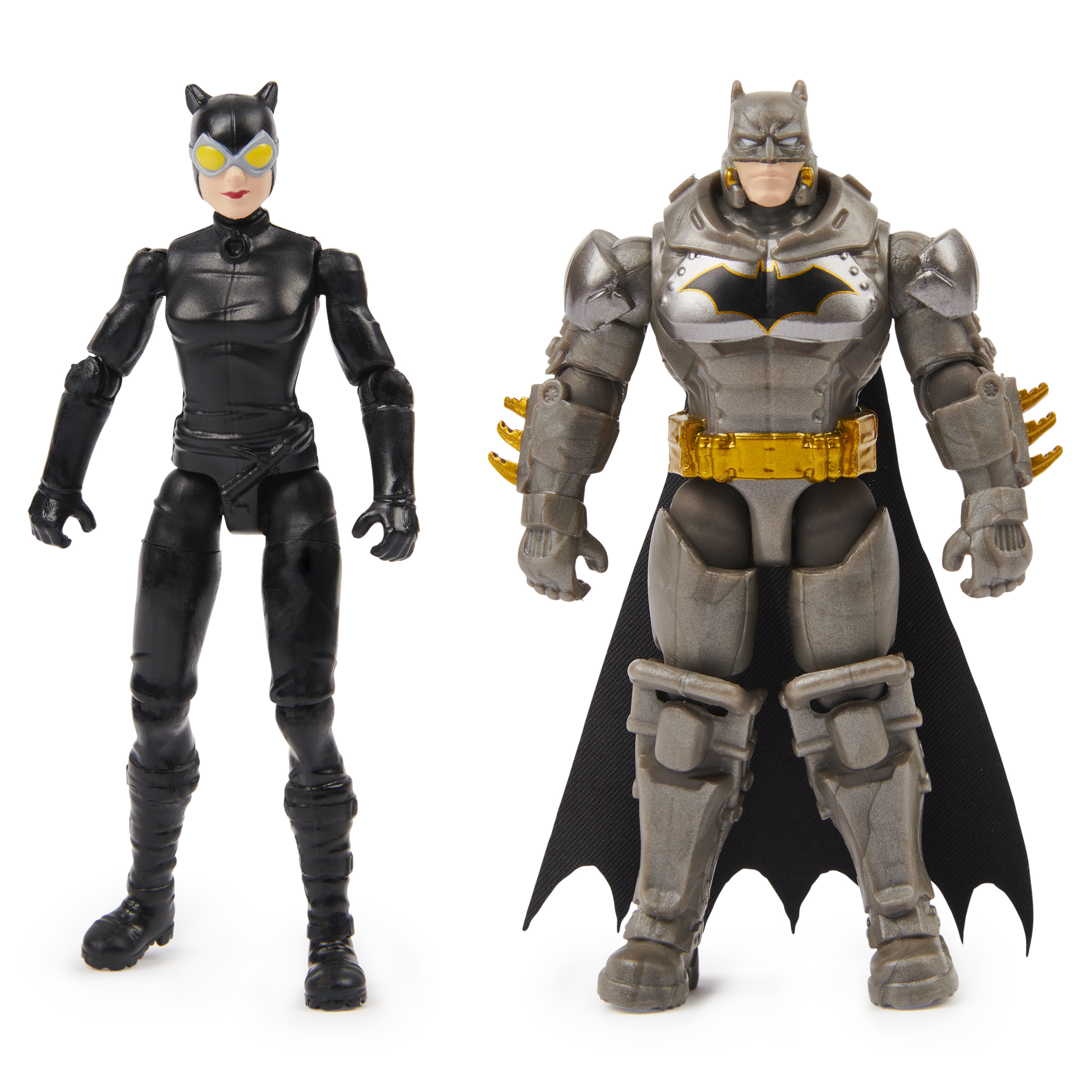 Batman 4-inch Batman and Catwoman Action Figures with 6 Mystery ...
