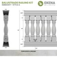 Ekena Millwork 42"H x 3'L Fiberthane Embassy Unassembled Balustrade ...