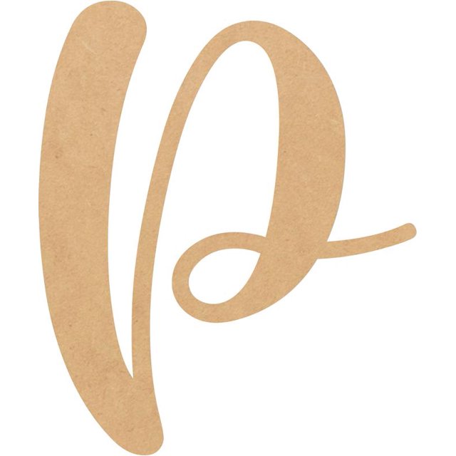 Unfinished Wood 8'' Casking Cream Letter P, Craft Wall Hanging ...