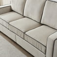 81"W Accent Sofa, Living Room Sofa with Storage, 3 Seater Sofa Couch ...
