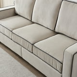 81"W Accent Sofa, Living Room Sofa with Storage, 3 Seater Sofa Couch ...