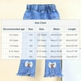 BRGZLK Girls Bell Bottoms Jeans Cherry Pearl Slim Spring Casual Wear ...