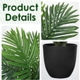 17” Artificial Palm Tree Indoor Palm Plant Faux Potted Plants Indoor ...