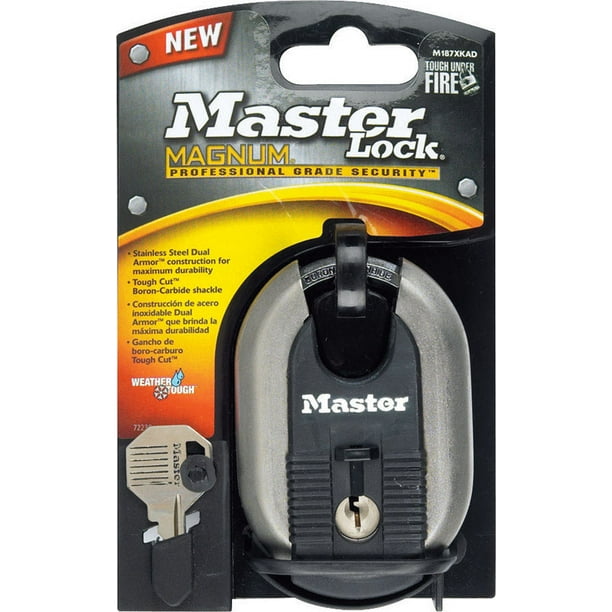 Master Lock 3-3/8" H x 1-3/16" W x 2-5/16" L Steel Ball Bearing Locking ...