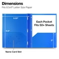 Dunwell Plastic Pocket Folders with Prongs - (6 Pack, Assorted Colors ... Dunwell Plastic Pocket Folders with Prongs - (6 Pack, Assorted Colors ...