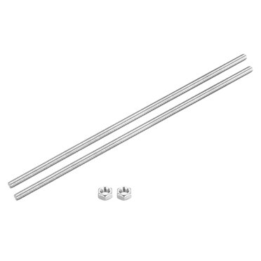 Uxcell Fully Threaded Rod M6 x 40mm 1mm Thread Pitch 304 Stainless ...