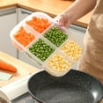 Sectioned Veggie Tray with Lid, 5/6 Compartment Snack Container ...