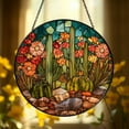 Cactus Stained Glass Window Suncatcher – Southwestern Desert Glass Sun ...