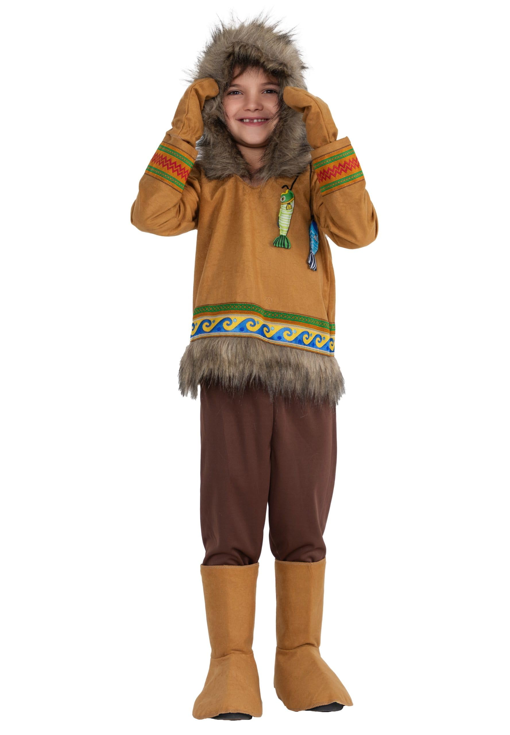 Disfraz esquimal de Dress Up America para niños Inuit Winter | Walmart ...
