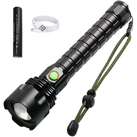 Ultra Bright Tactical XHP70 Flashlight Rechargeable XHP70 IBAOLEA D Powerful Flashlights 10000 ...