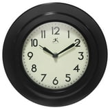 Infinity Instruments Retro Escape Plastic 9.75" Indoor Wall Clock with ...