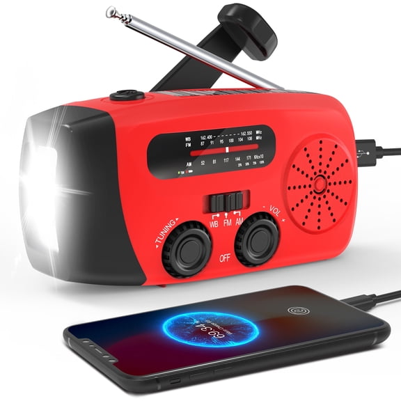 Younar Hand-Cranked Lighting Radio | Outdoor Camping Multi-Function ...