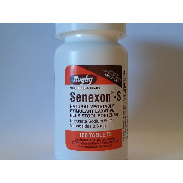Rugby Senexon-S Docusate Sodium Stool Softener Tablets, Orange, 50 mg ...