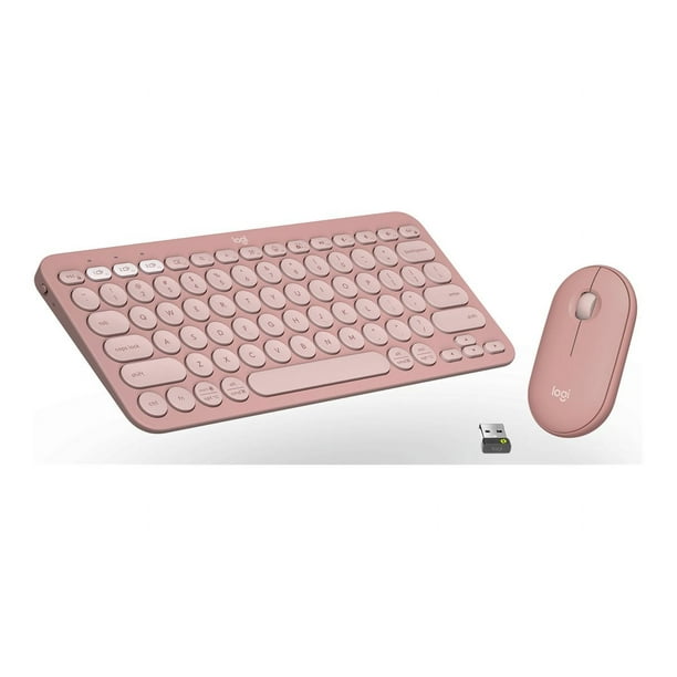 Logitech Pebble 2 Combo, Clavier et Souris Sans Fil, Rose Tonal ...