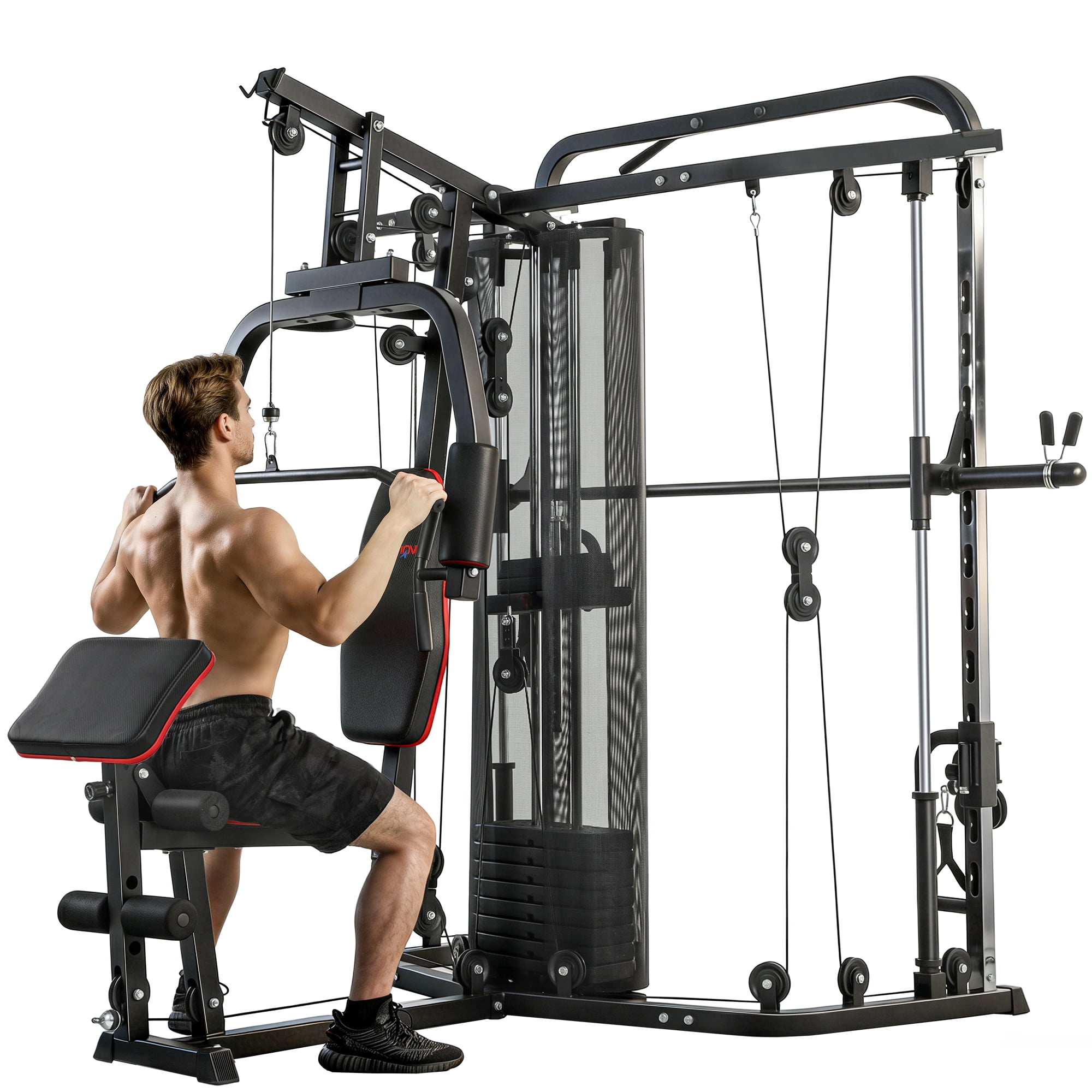 Click here for Soozier All-In-One Home Gym Smith Machine With 143... prices
