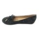 Victoria K Women's Bow With Gold Tipping Distressed Ballerina Flats ...