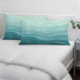 Abstract Teal Ombre Beach Texture Throw Pillow Covers, Decorative ...