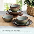 Pfaltzgraff Mackensie 12 Piece Stoneware Dinnerware Set Blue - Walmart.com